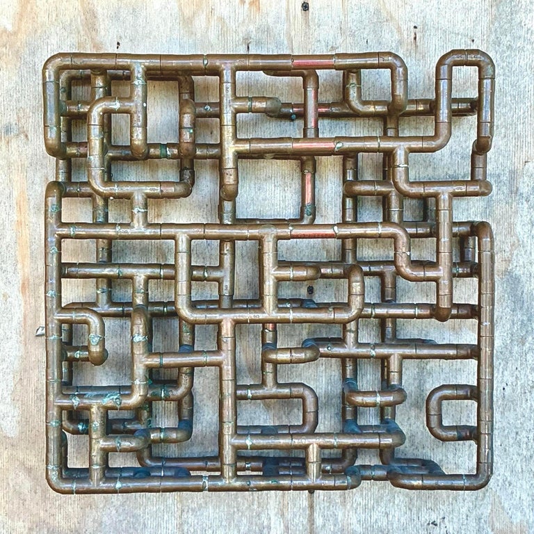 copper pipe art