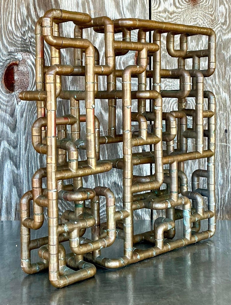 copper pipe art