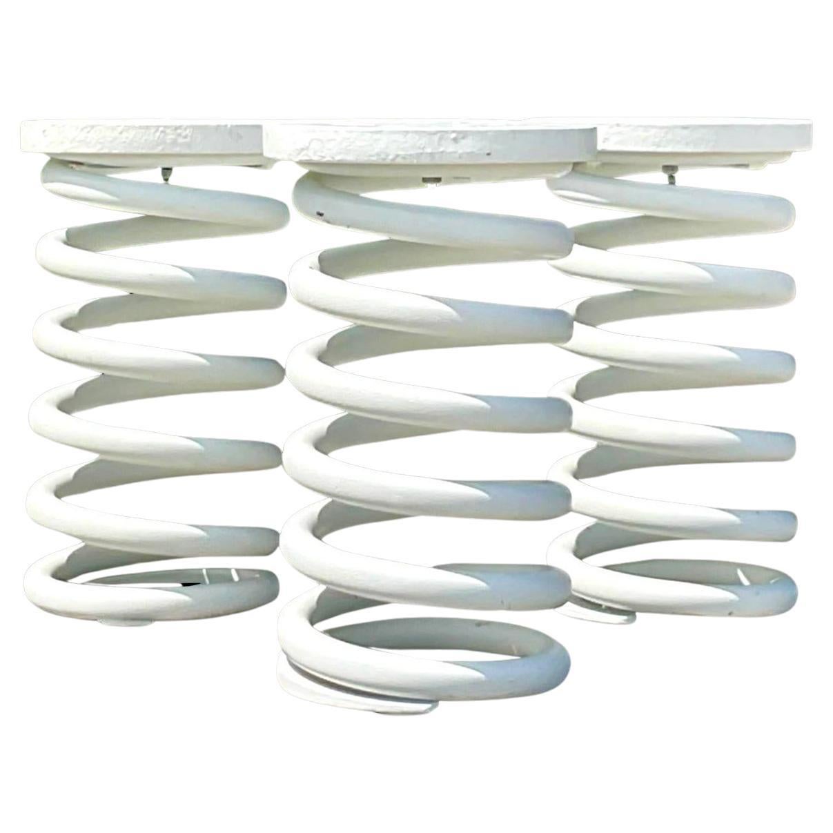 Vintage Boho Corkscrew Counter Stools - Set of 3 For Sale at 1stDibs