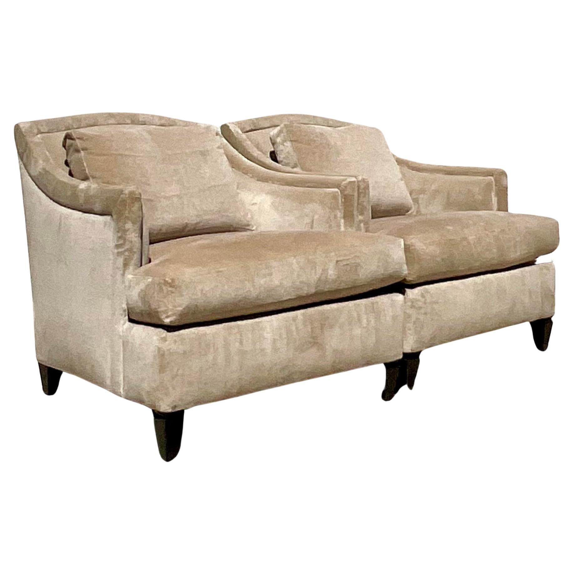 Vintage Boho Donghia Lounge Chairs - a Pair For Sale at 1stDibs