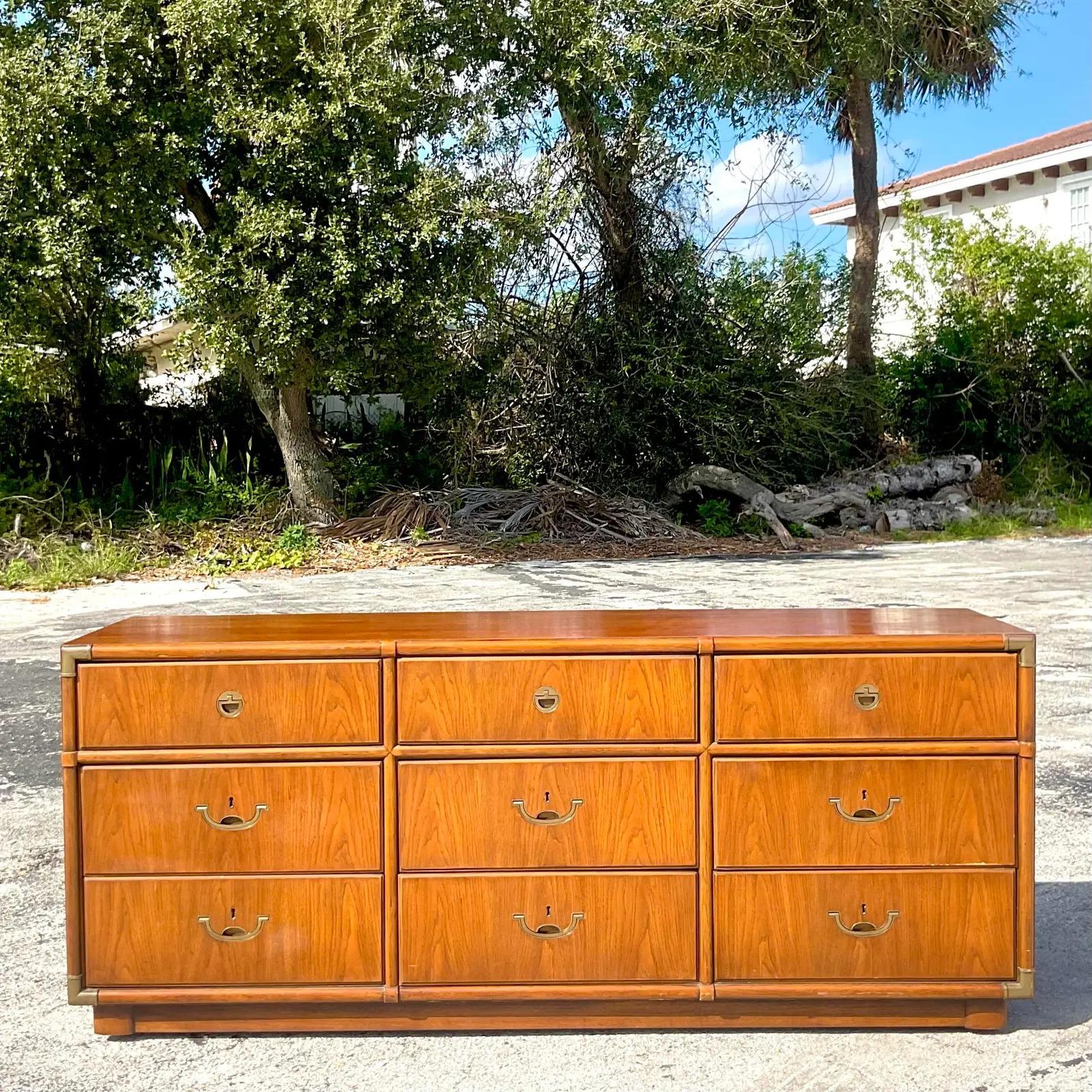 Vintage Boho Drexel “Accolade” Campaign Dresser at 1stDibs | vintage ...