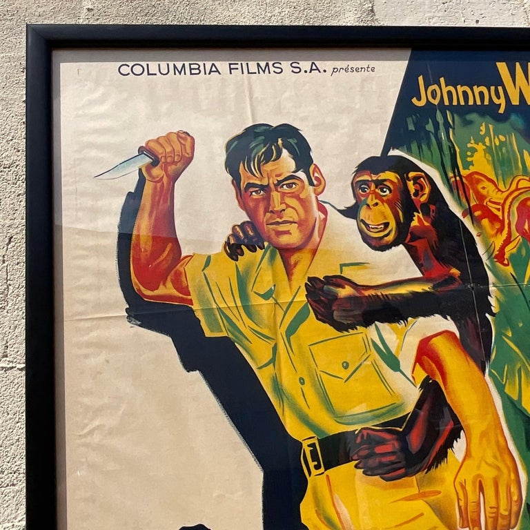 Vintage Boho “Jim La Jungle” French Movie Poster For Sale at 1stDibs
