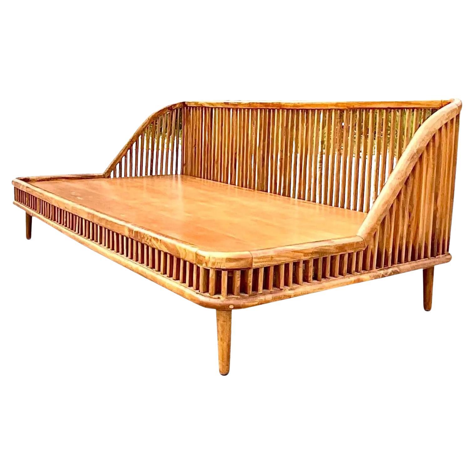 Vintage Boho Mango Wood Day Bed at 1stDibs