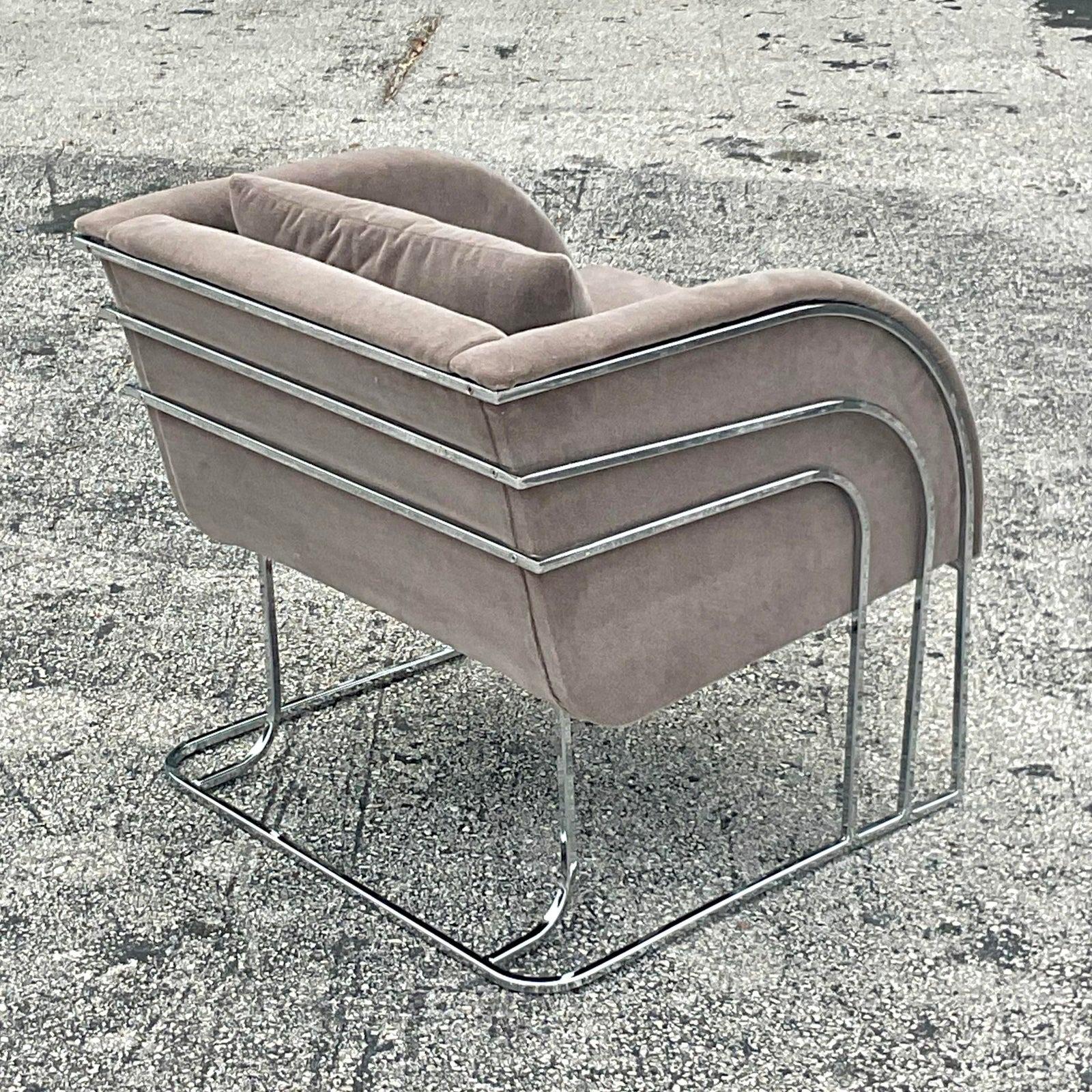 Vintage Boho Milo Baughman for Thayer Coggin Lounge Chair For Sale at ...