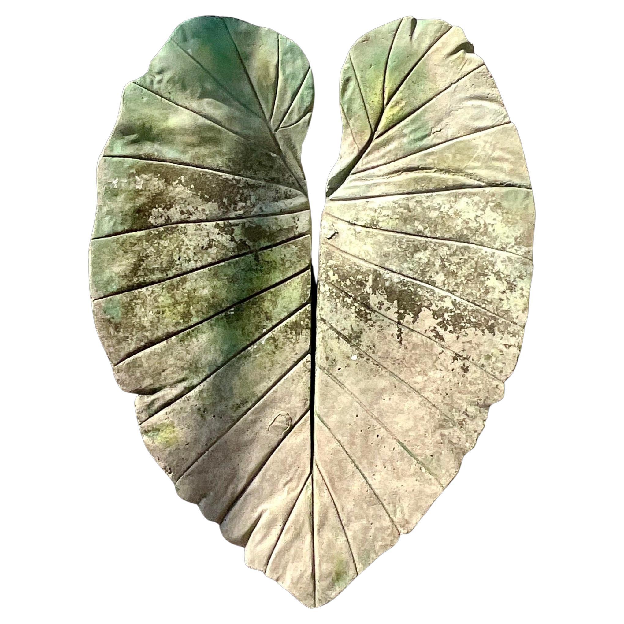 Cast Brass Sage Leaf Tray For Sale at 1stDibs