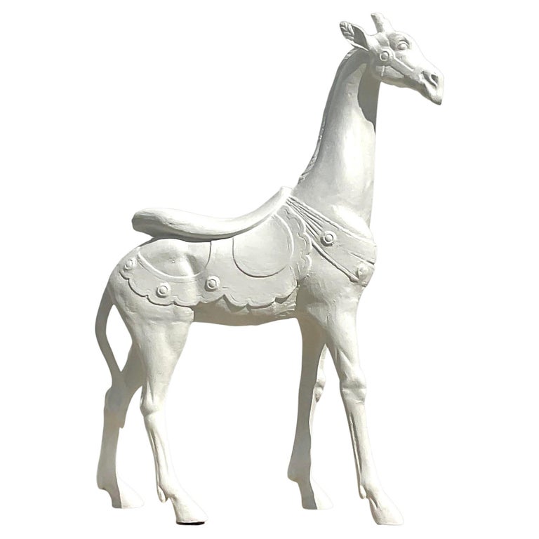 Vintage Boho Monumental Giraffe For Sale at 1stDibs