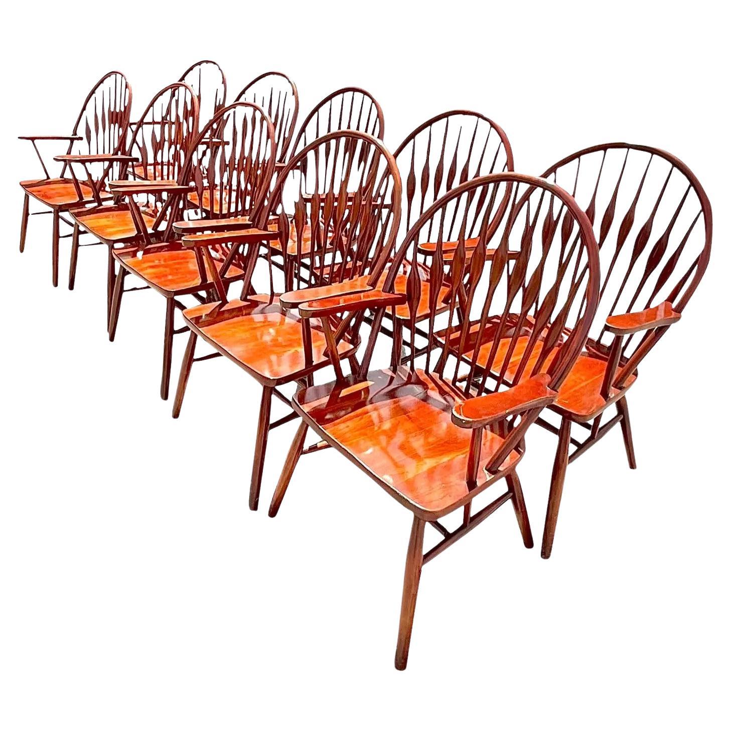 Vintage Hale of Vermont Windsor Spindle Back Dining Chairs For Sale at ...