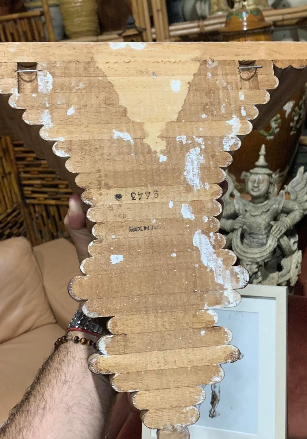 Vintage Boho Stacked Wood Bracket For Sale at 1stDibs