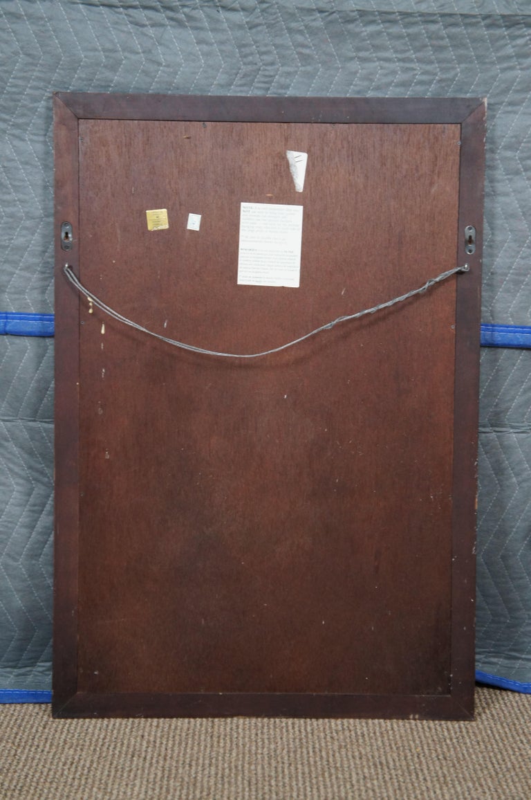 Vintage Bombay Company Rectangular Mahogany Beveled Vanity Mirror For ...
