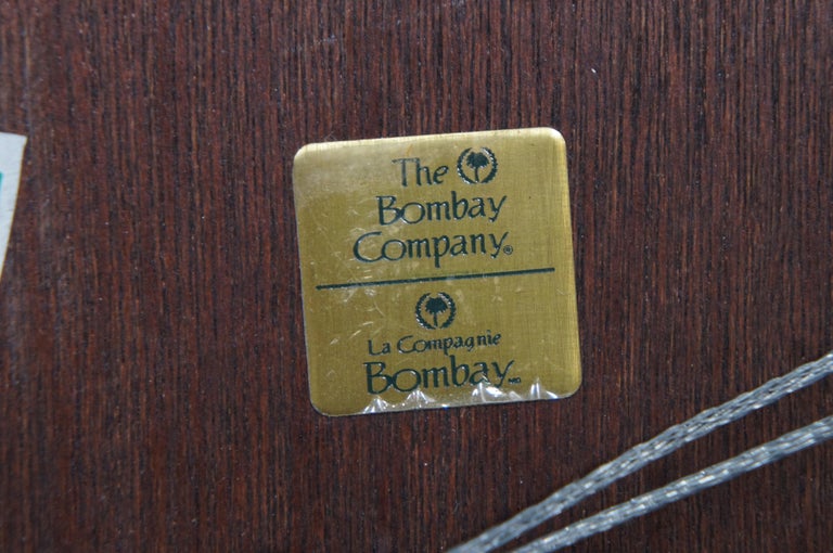 Vintage Bombay Company Rectangular Mahogany Beveled Vanity Mirror For ...