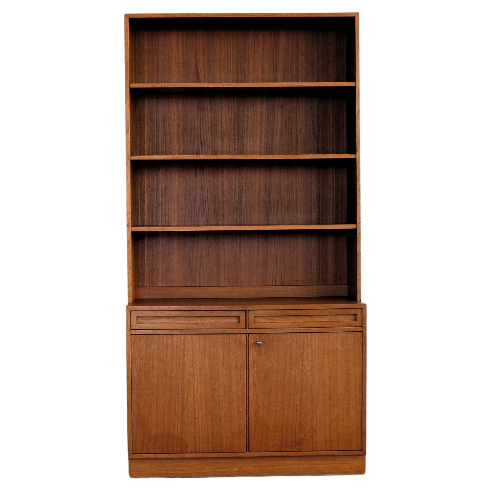 vintage bookcase cabinets wall cabinets teak For Sale at 1stDibs