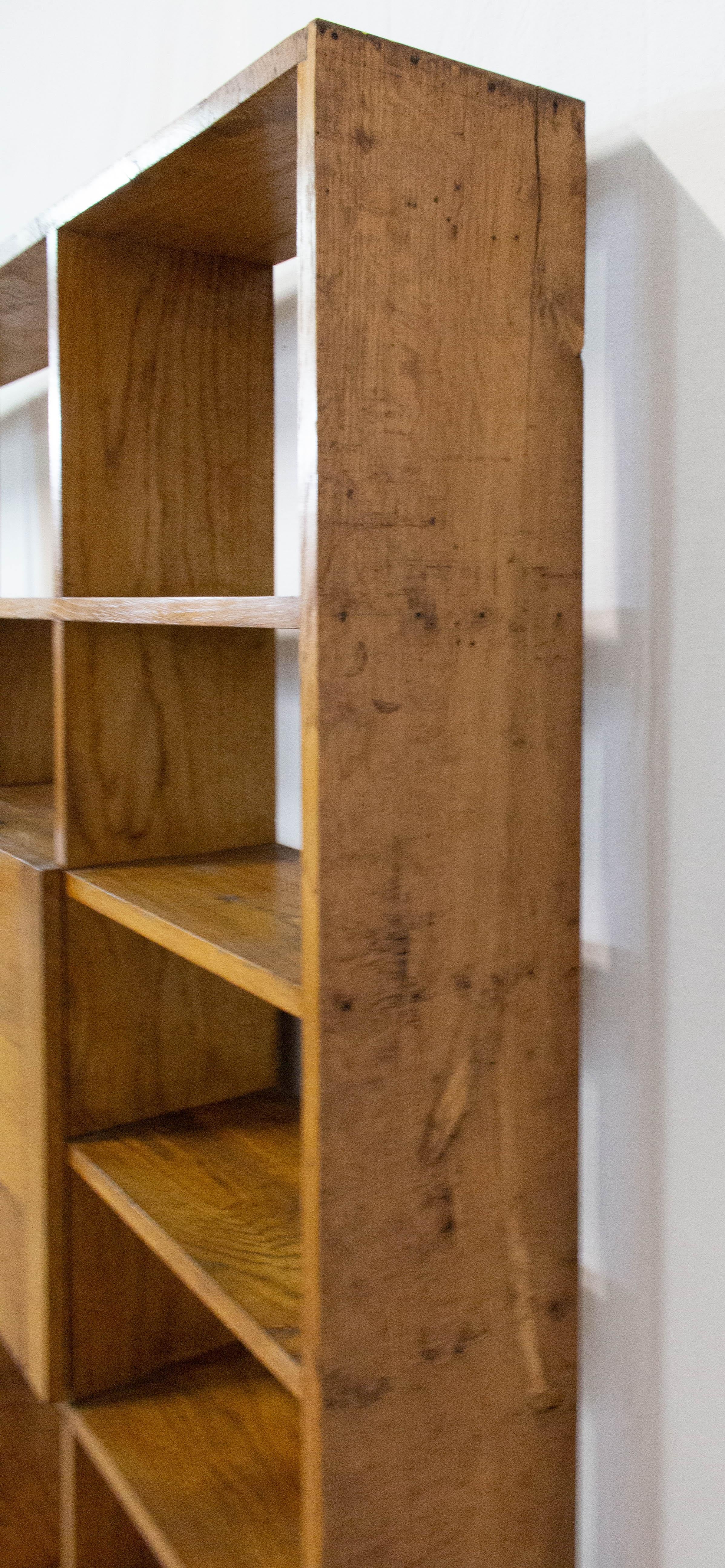 Vintage Bookcase Folding Desk Shelves French Midcentury at 1stDibs