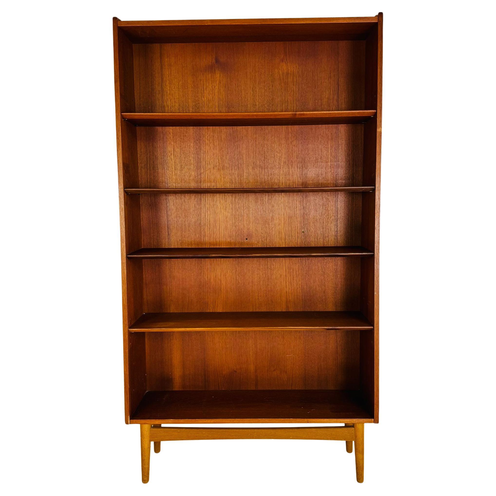 Danish Modern Teak Bookcase, 1960s. For Sale at 1stDibs