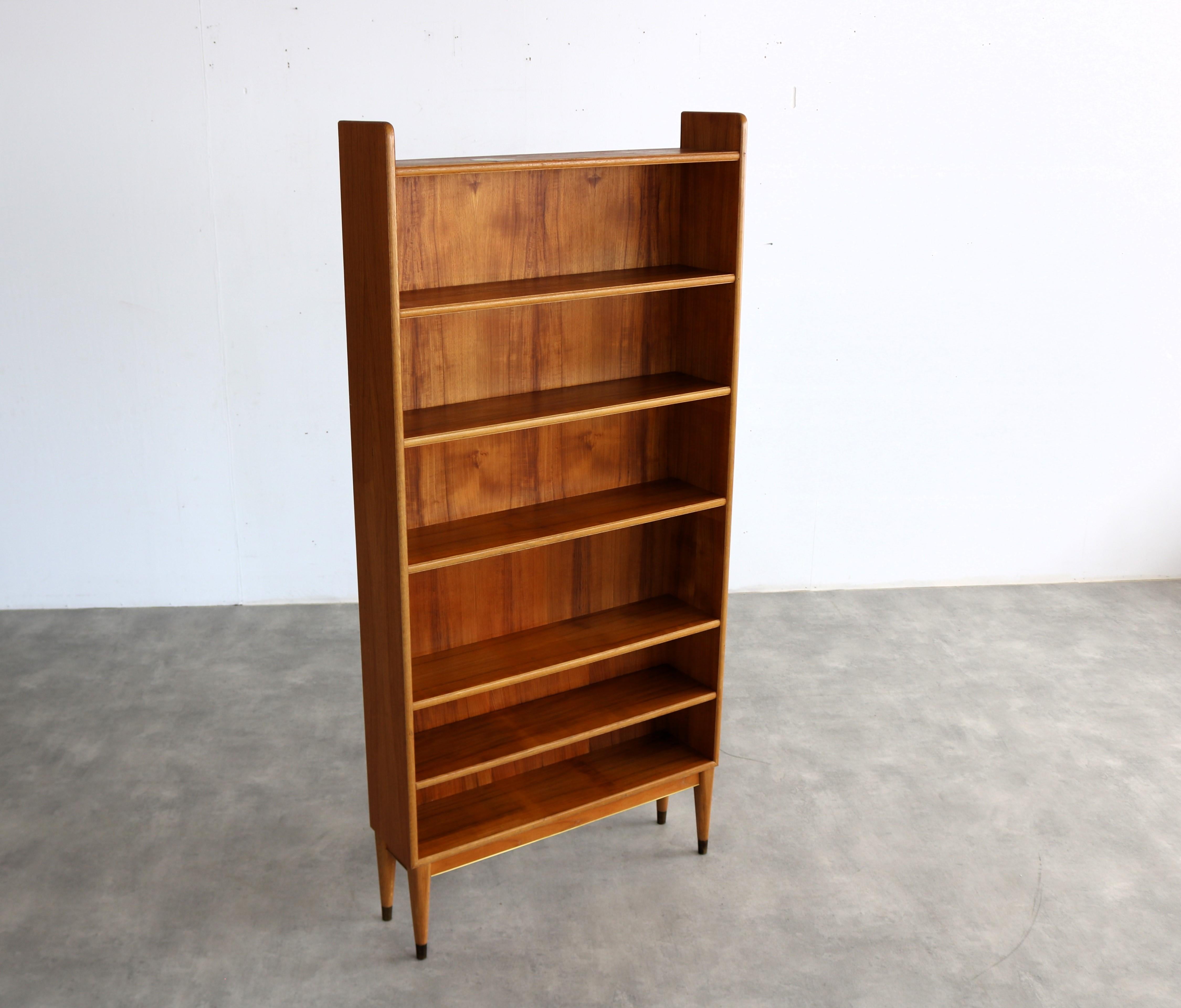 vintage bookcase wall cupboard 60s Treman For Sale at 1stDibs