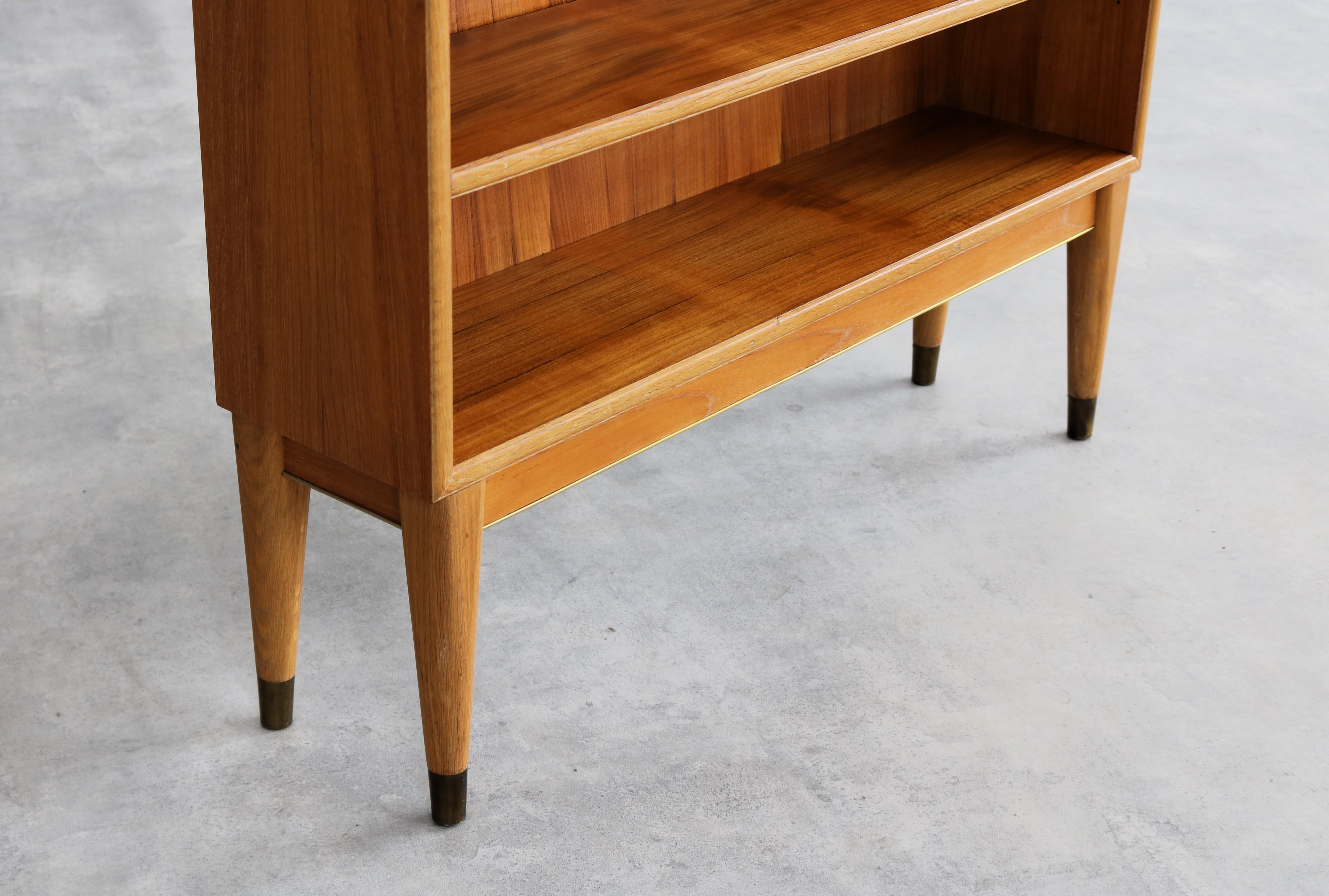 vintage bookcase wall cupboard 60s Treman For Sale at 1stDibs