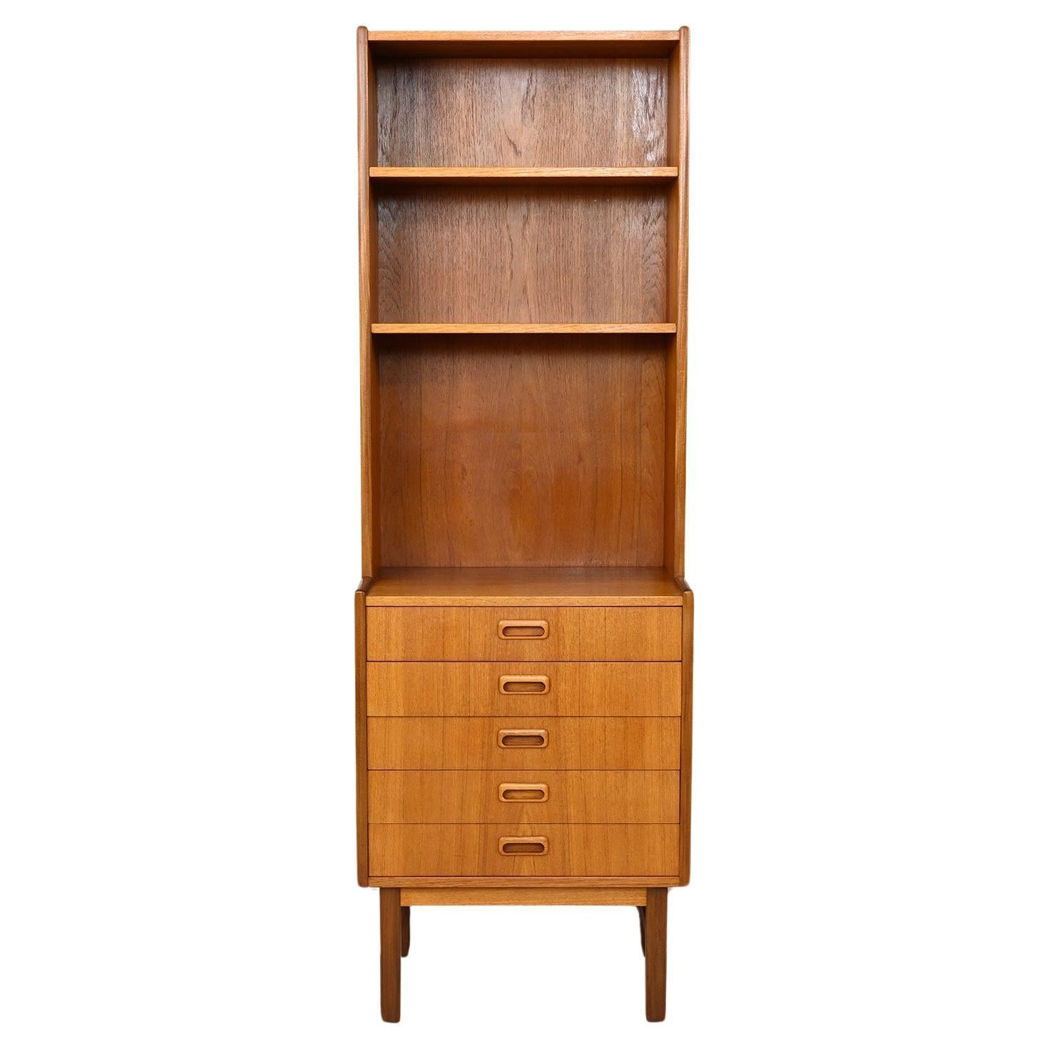 Vintage bookcase with drawers For Sale at 1stDibs