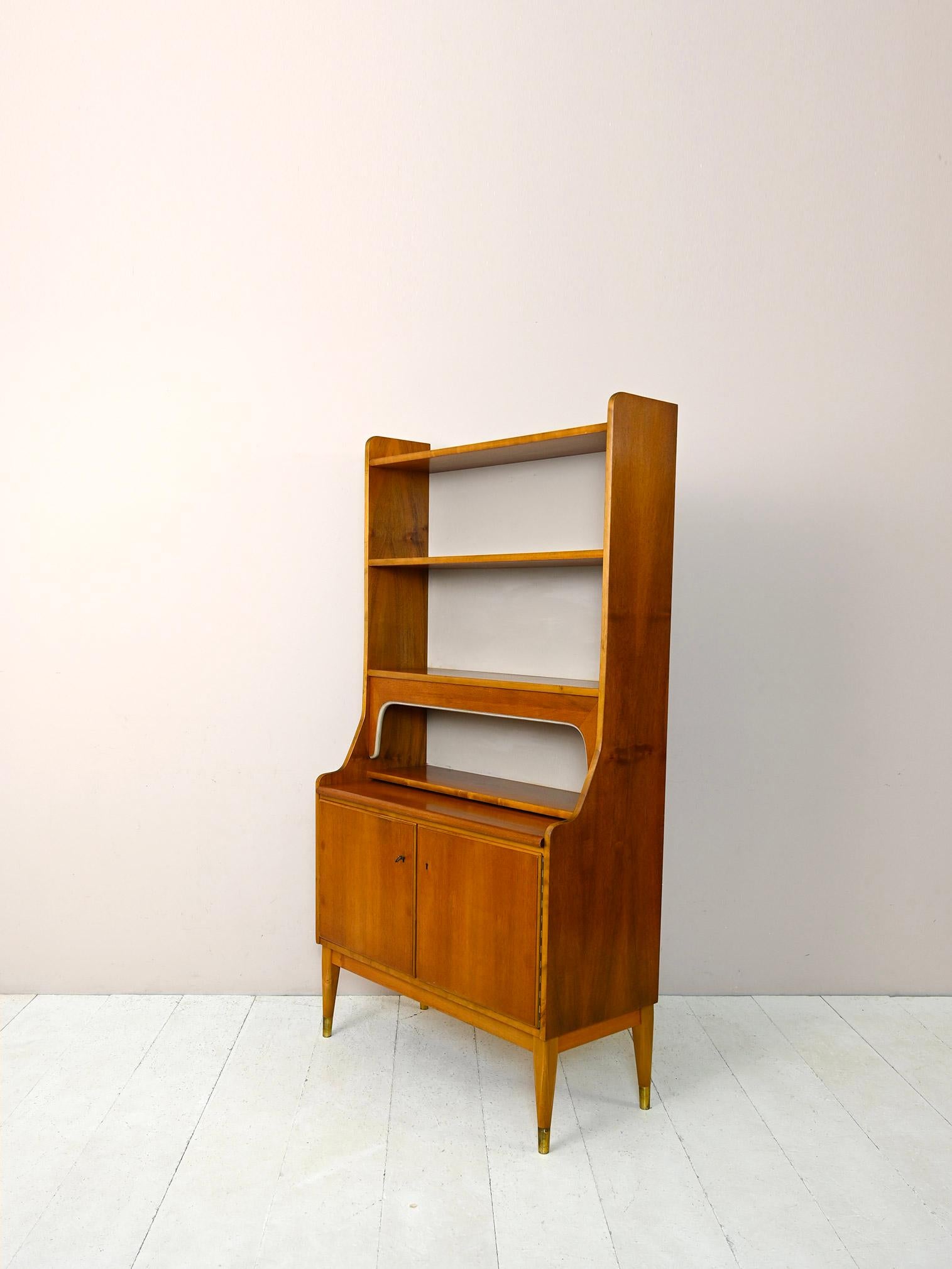 Vintage bookcase with pull-out shelf For Sale at 1stDibs | pull out ...
