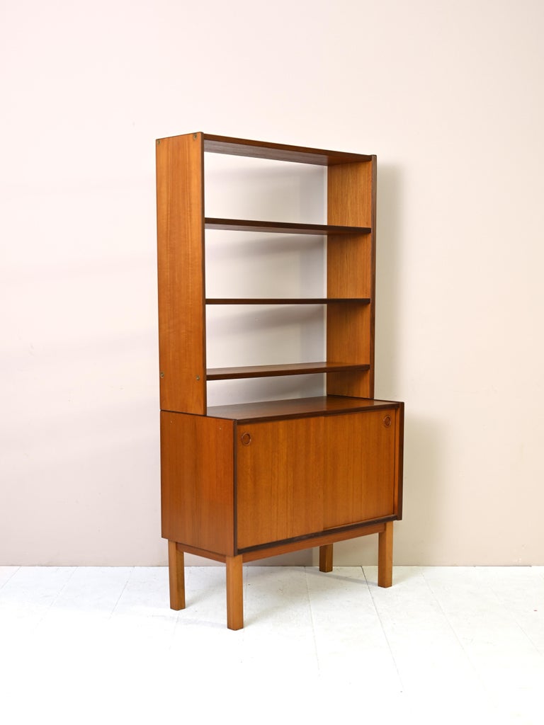 Vintage Bookcase with Small Sideboard For Sale at 1stDibs