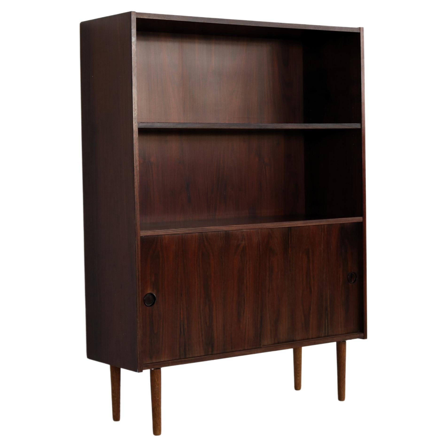 Vintage Wall Cabinet Bookcase 60s Danish For Sale at 1stDibs