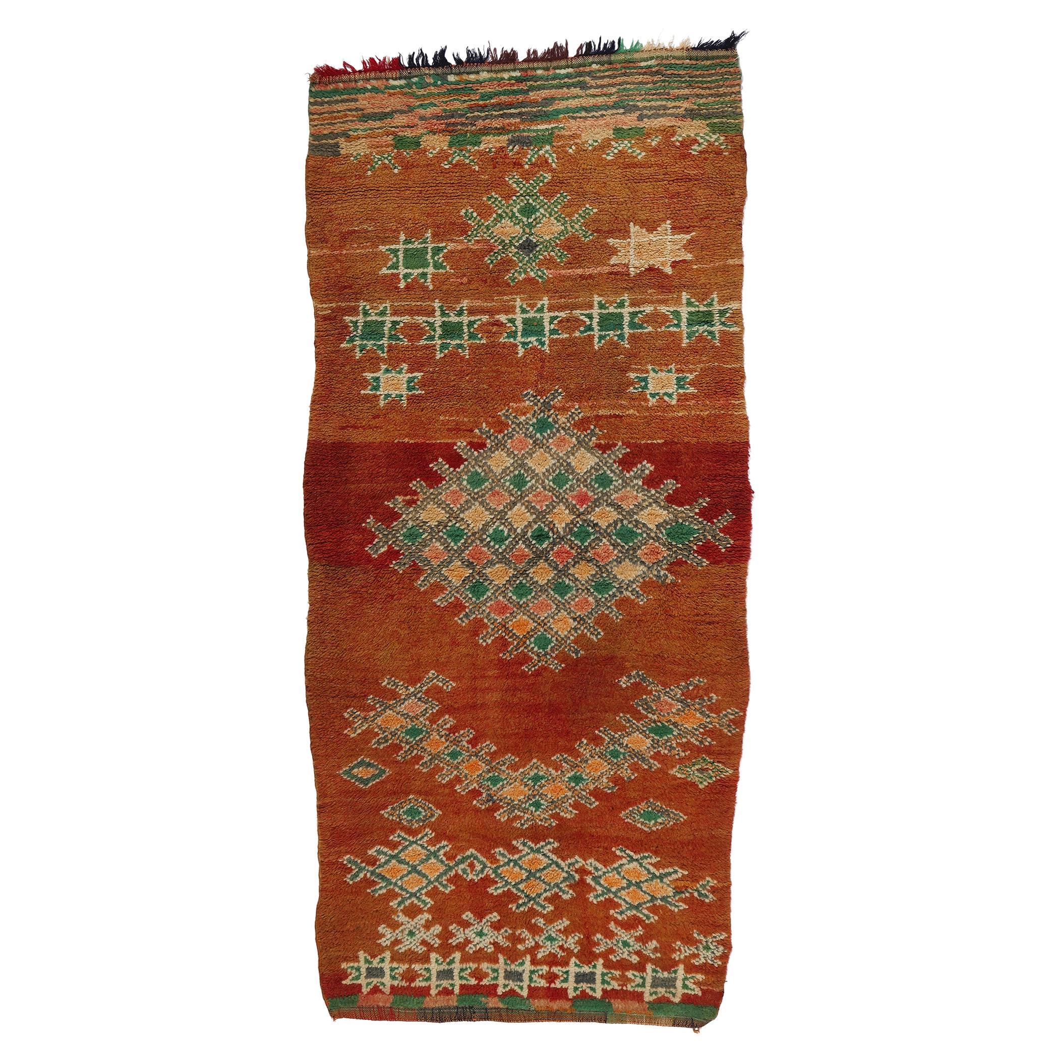 Vintage Purple Boujad Moroccan Rug, Tribal Enchantment Meets Bohemian ...