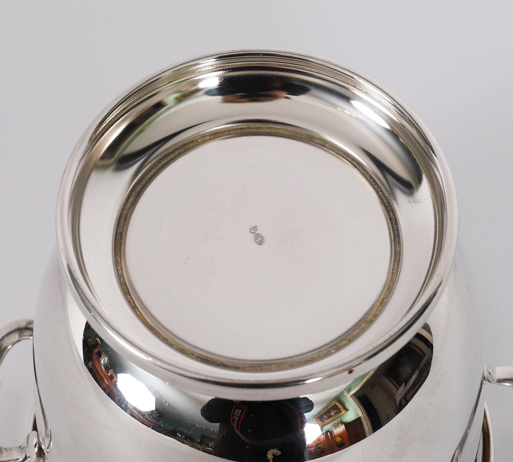 Vintage Boxed Silver Plate Cartier Ice Bucket 20th Century For Sale at ...