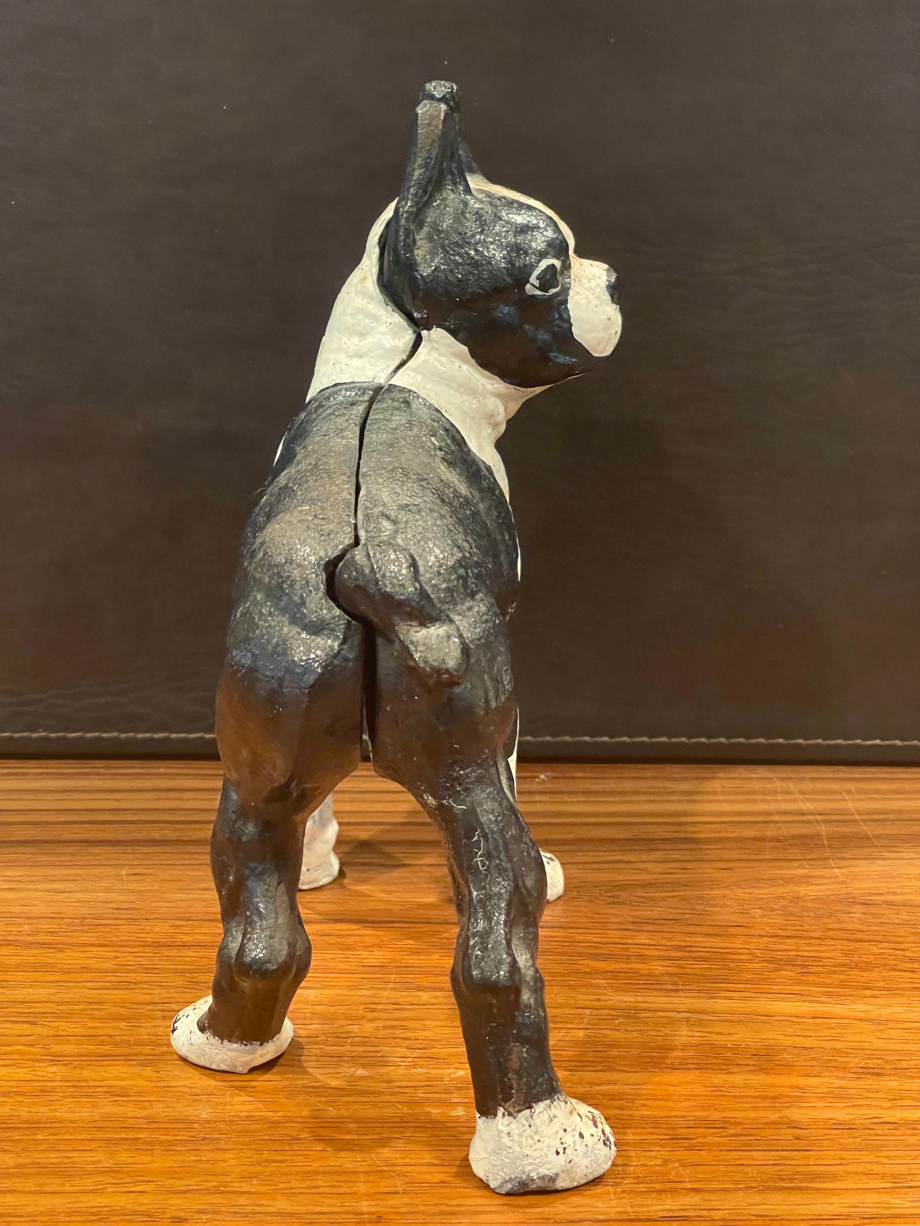 Vintage Boxer Dog Cast Iron Doorstop at 1stDibs | vintage cast iron dog ...