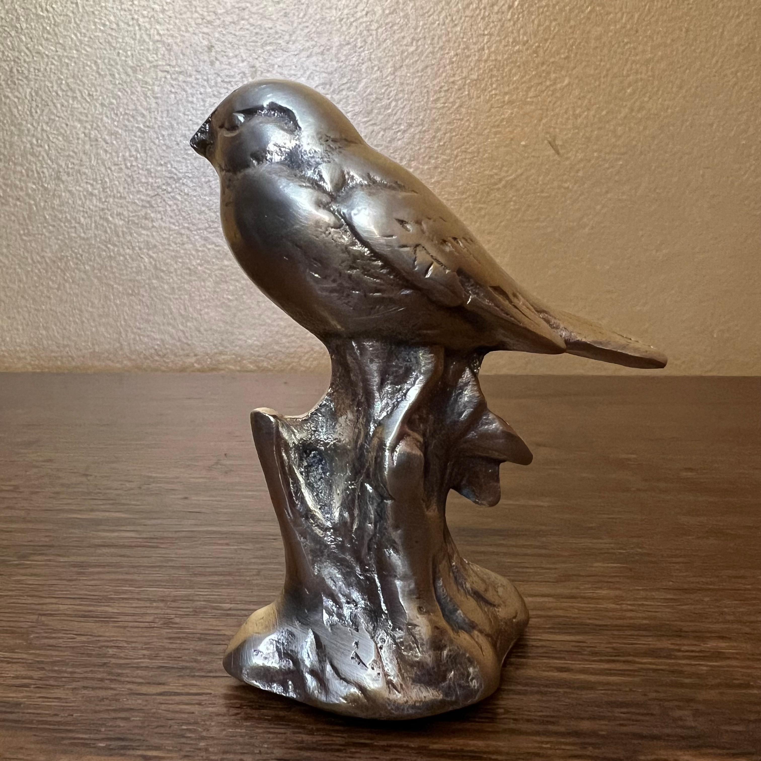 Vintage Brass Bird Figurine at 1stDibs
