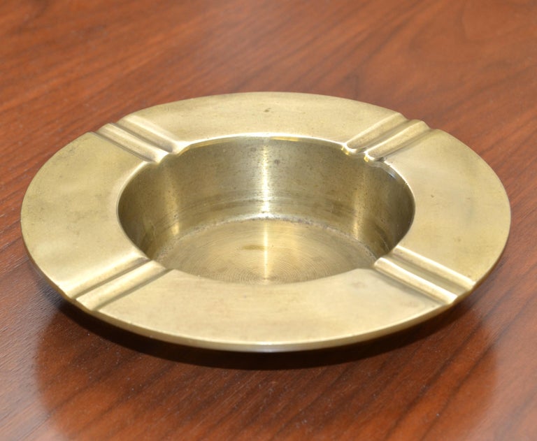 Vintage Brass Cigar Ashtray Mid-Century Modern Vide-Poche Catchall For ...