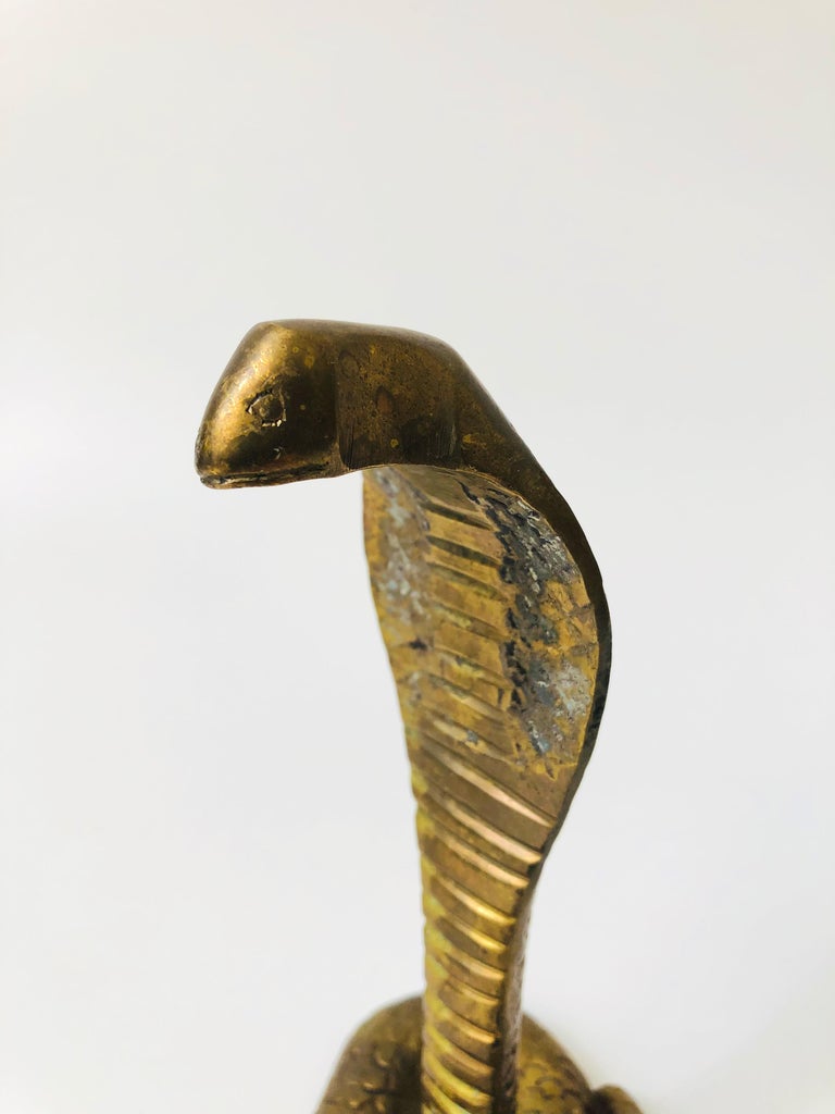 Vintage Brass Cobra For Sale at 1stDibs