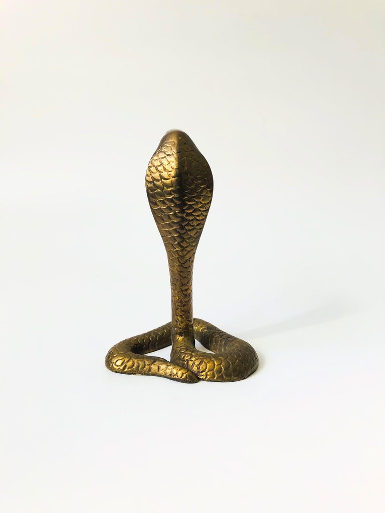 Vintage Brass Cobra For Sale at 1stDibs