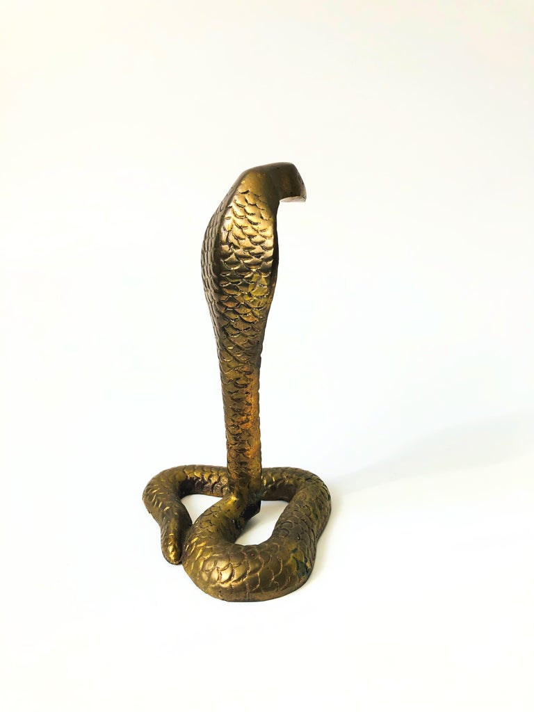 Vintage Brass Cobra For Sale at 1stDibs