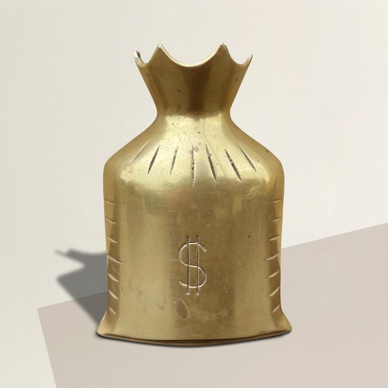 Vintage Brass Coin Bank at 1stDibs