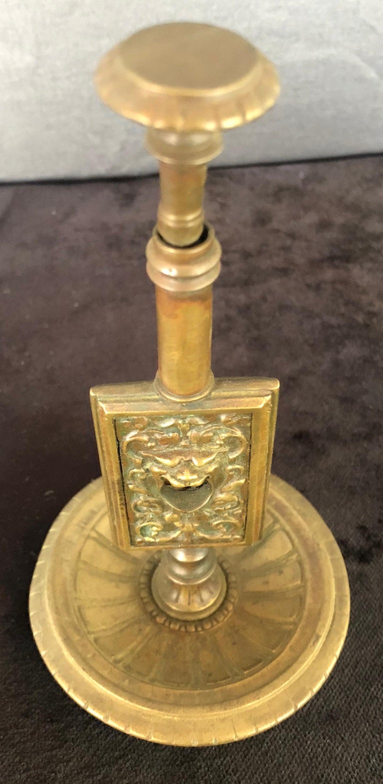 Vintage Brass Desktop Cigar Cutter Tobacco Accessory at 1stDibs