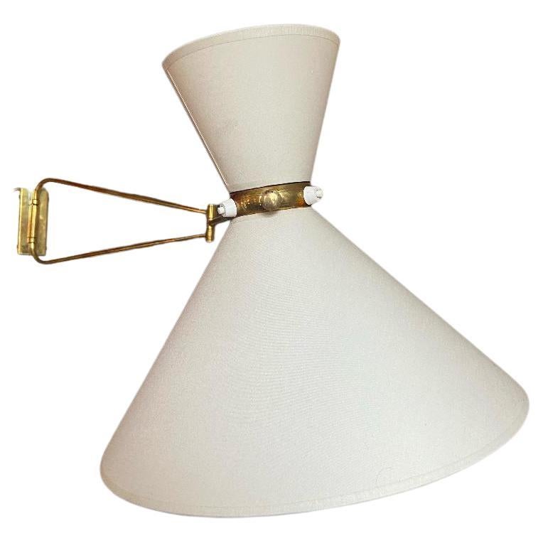 Three Rene Mathieu Wall Lights circa 1950 at 1stDibs