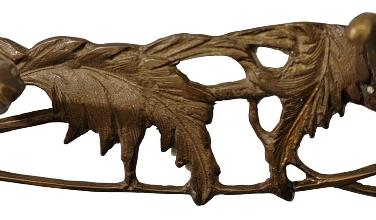 Vintage Brass Figural Monkey and Vine Coat Rack For Sale at 1stDibs