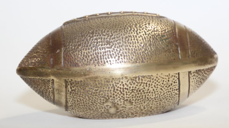 Vintage Brass Football Paperweight at 1stDibs