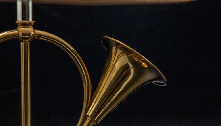 Vintage Brass Fox Hunting Horn Lamps at 1stDibs | fox lamps for sale ...