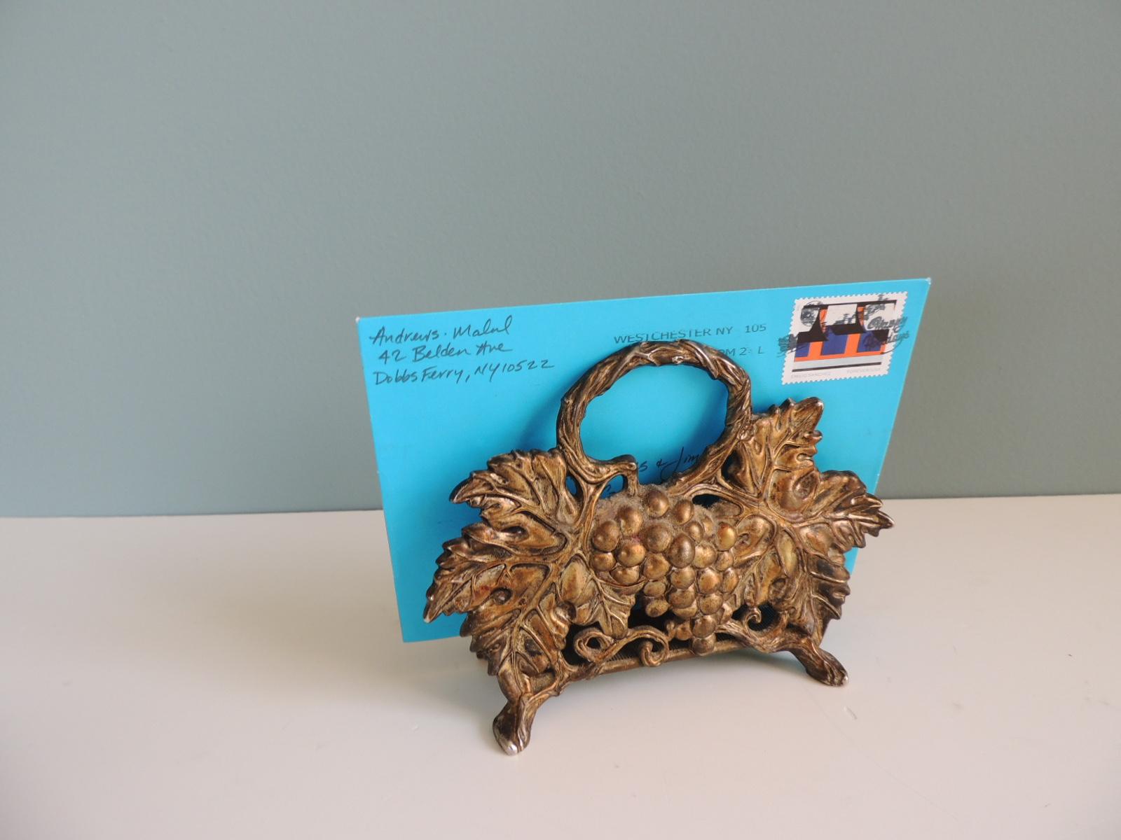 Vintage Brass Letter Holder at 1stDibs