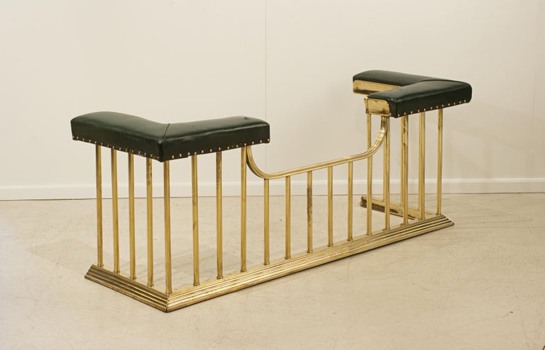 Vintage Brass, Open Front Club Fender For Sale at 1stDibs