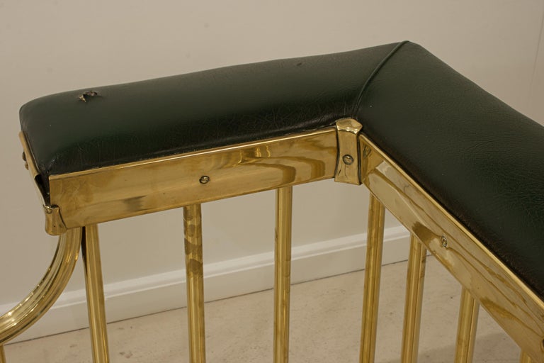 Vintage Brass, Open Front Club Fender For Sale at 1stDibs