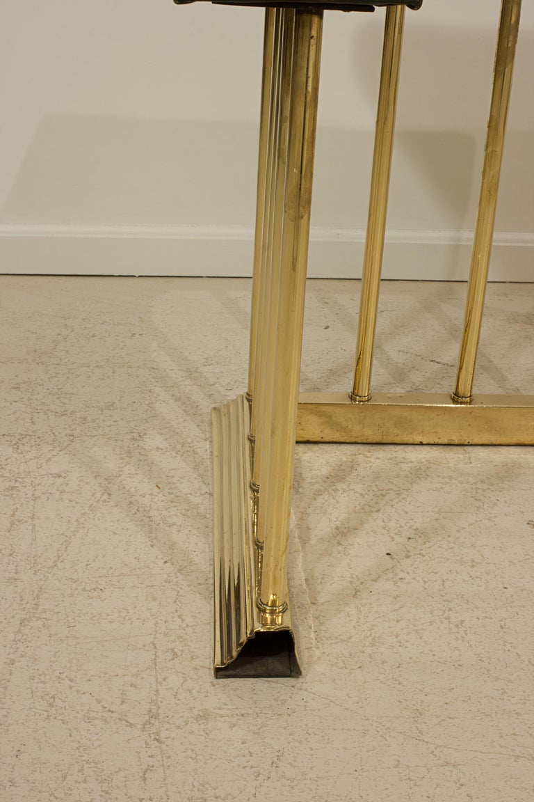 Vintage Brass, Open Front Club Fender For Sale at 1stDibs