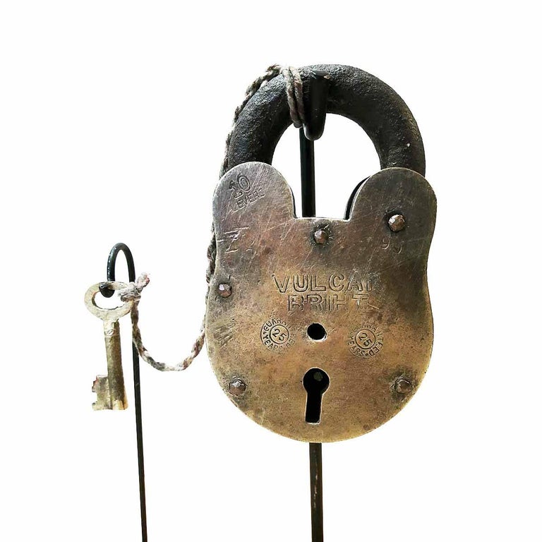 Vintage Brass Padlock, Early 20th Century at 1stDibs