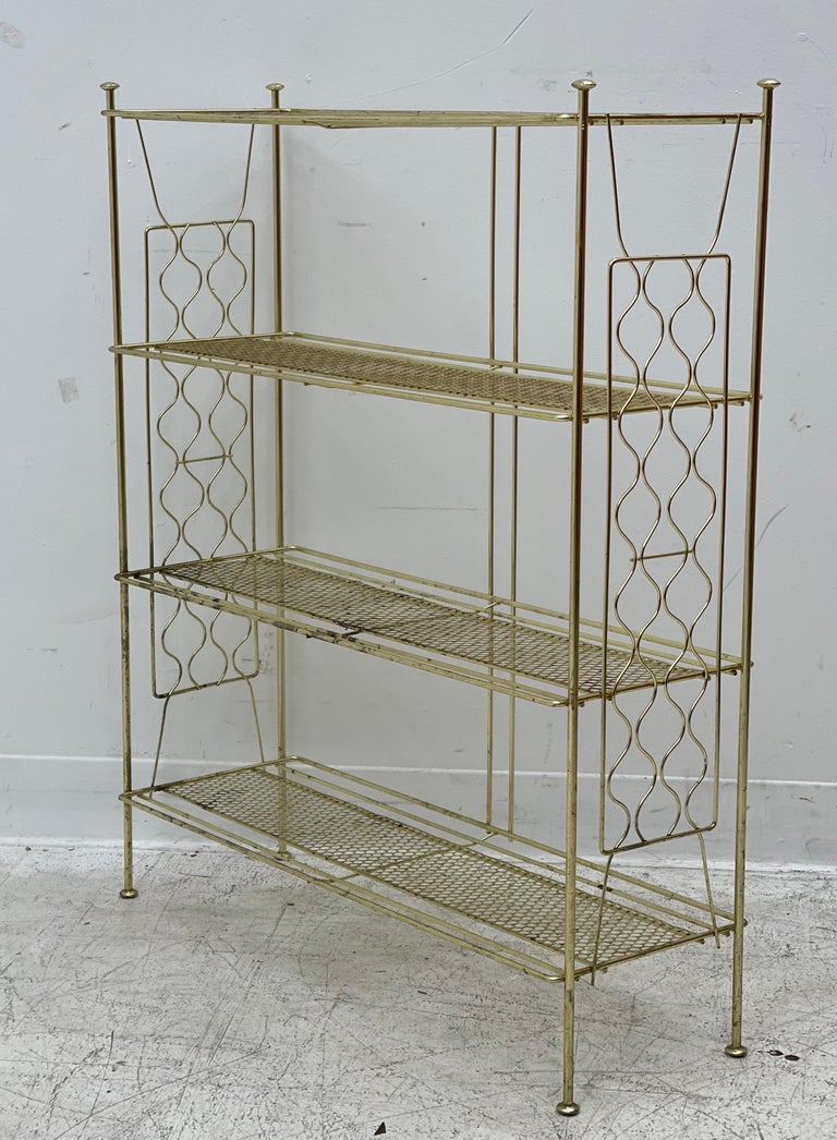 Vintage Brass Shelf For Sale at 1stDibs