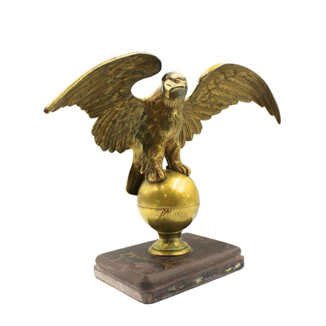 Vintage Brass Spreadwing Eagle, Late 19th Century For Sale at 1stDibs