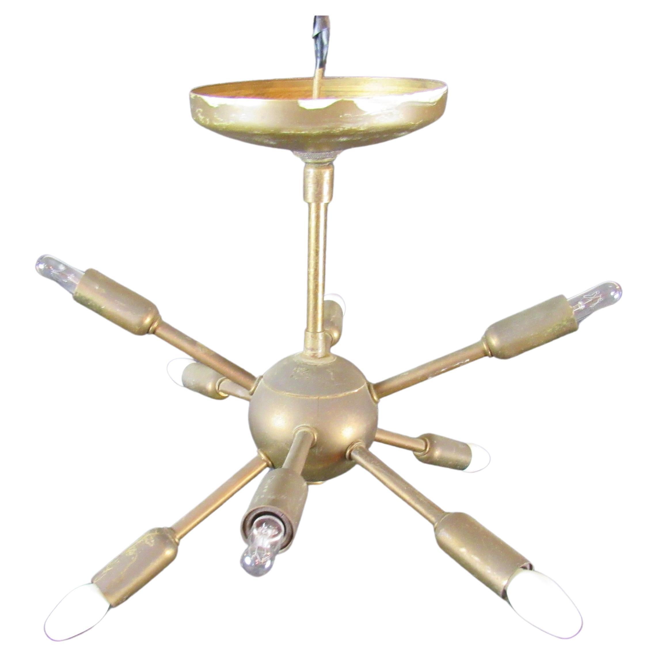 Vintage Brass Sputnik Lamp with 24 Branches at 1stDibs