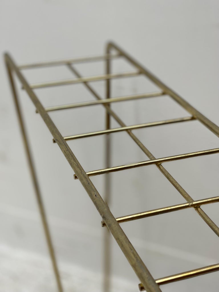 Vintage Brass Stand For Sale at 1stDibs