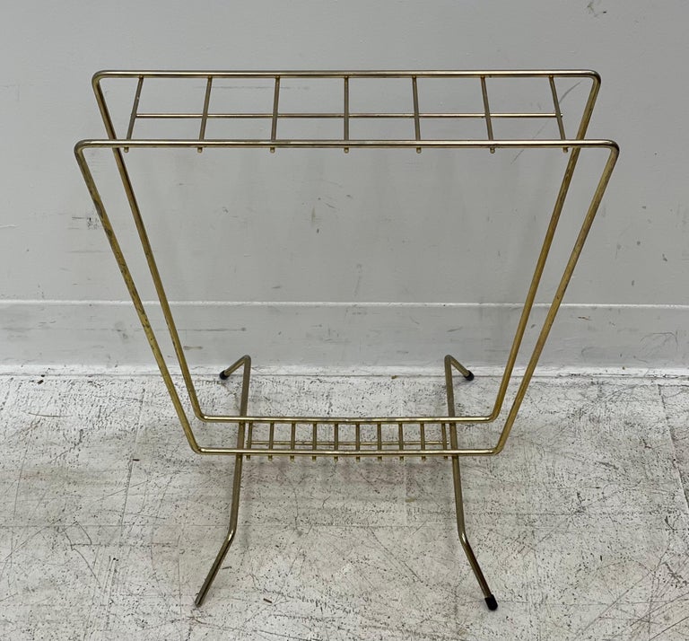 Vintage Brass Stand For Sale at 1stDibs