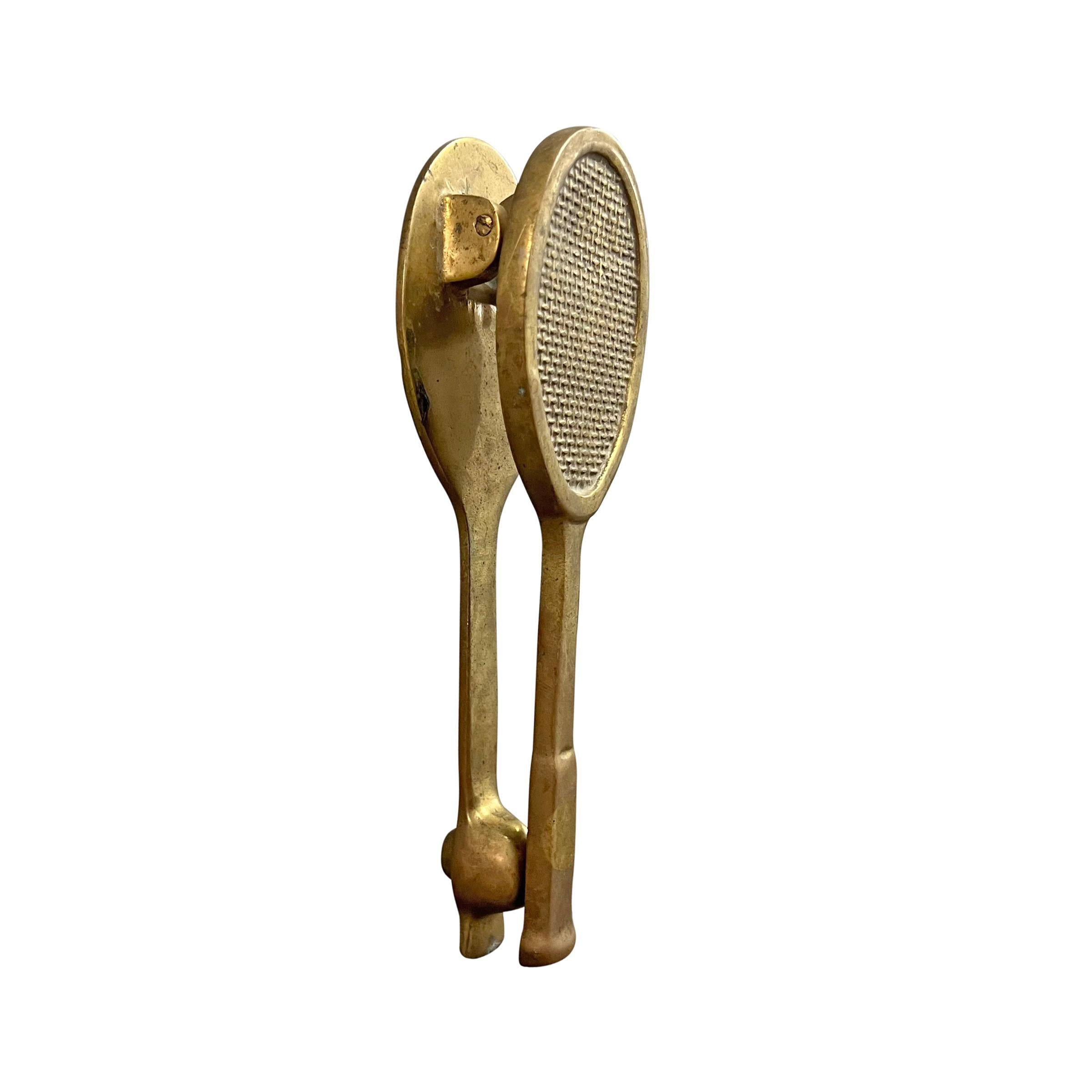 Vintage Brass Tennis Racquet Door Knocker at 1stDibs | knocker tennis ...