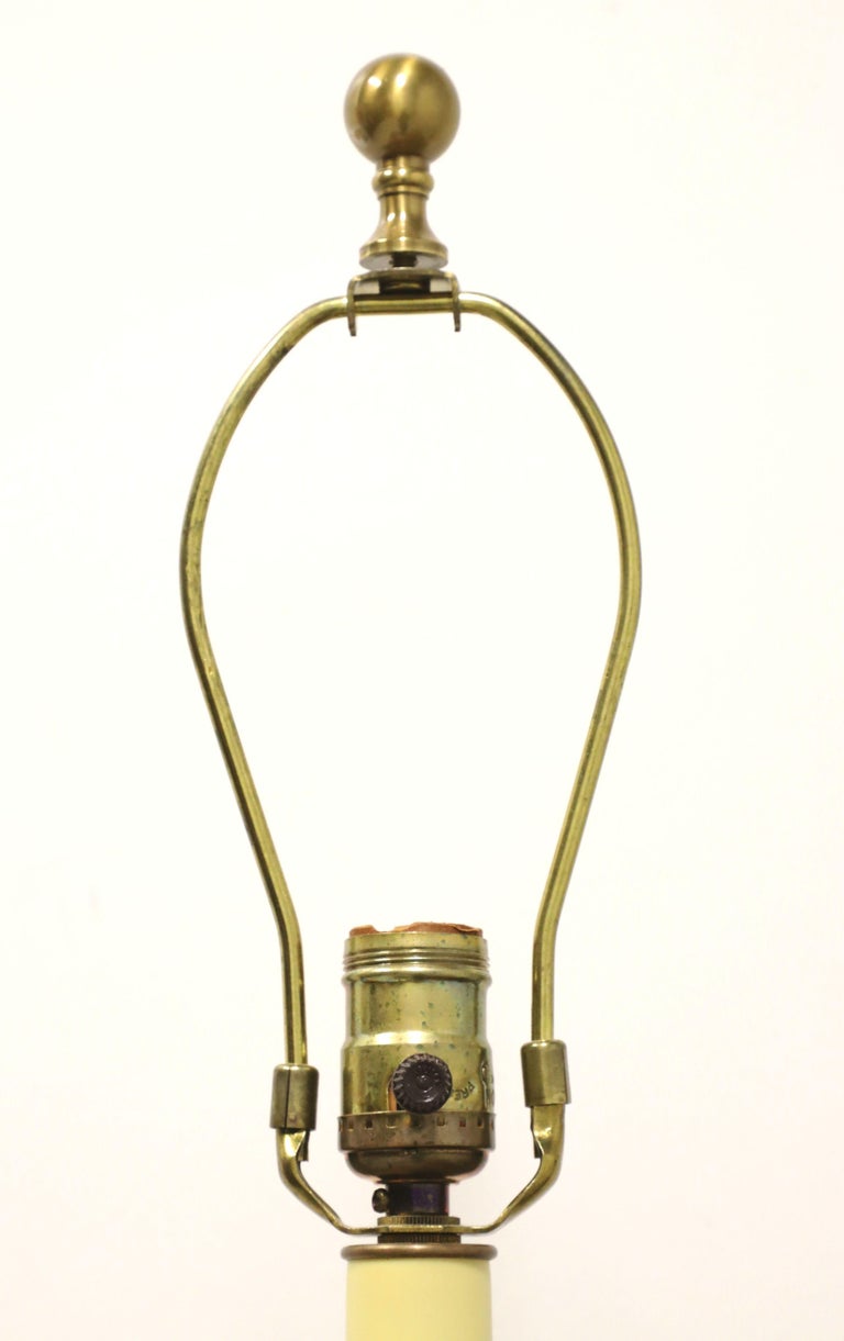 Vintage Brass Traditional Candlestick Table Lamps - Pair For Sale at ...