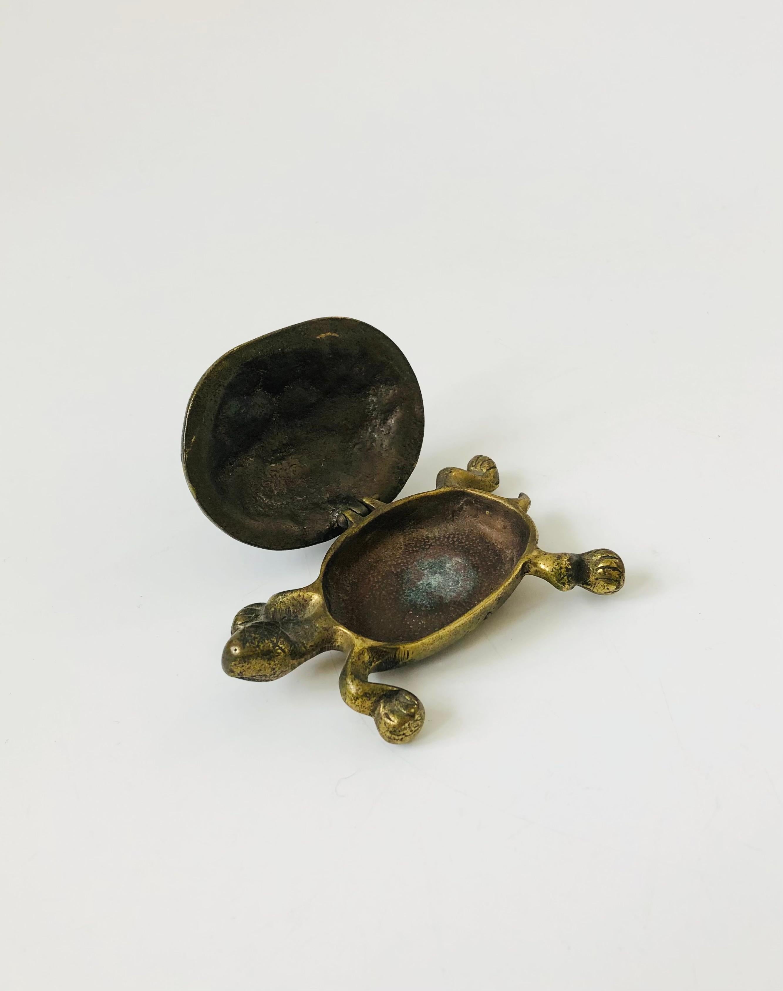 Vintage Brass Turtle Box at 1stDibs